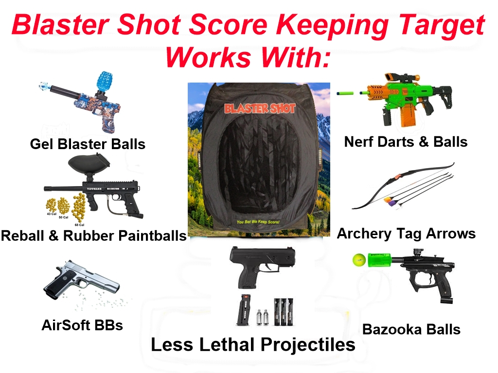 Blaster Shot Score-Keeping System – For Gel Ball, Nerf, Airsoft & Less ...
