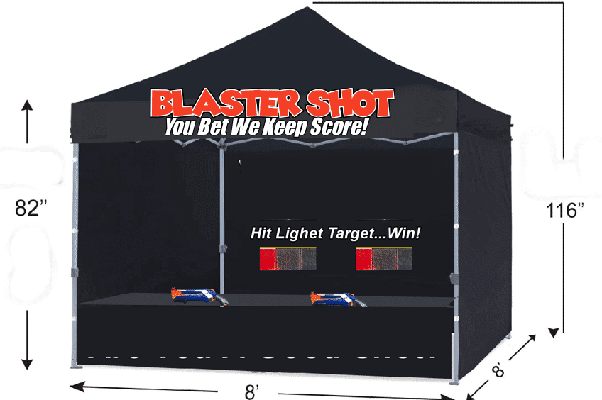 Gel Ball Target Shooting Gallery for 2 Shooters