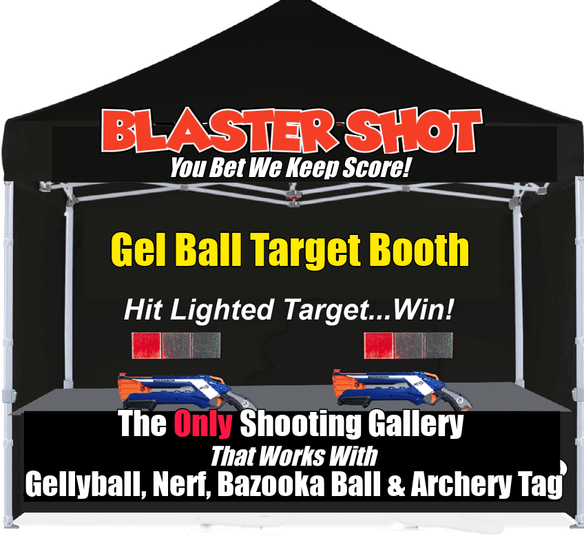 Gel Ball Target Shooting Gallery for 2 Shooters
