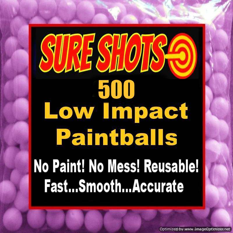 500 50 Caliber Low Impact Reusable Paintballs